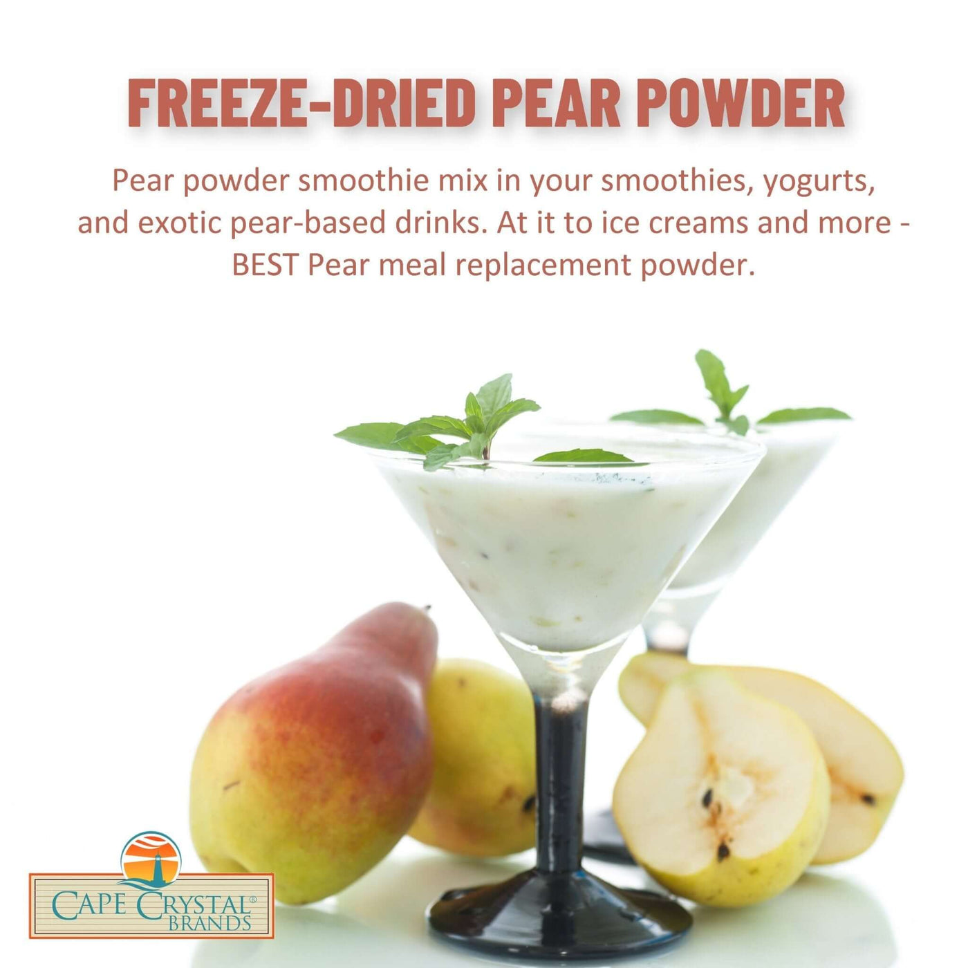 Cape Crystal Pear Powder Goodness – Freeze-Dried for Superior Taste, U ...